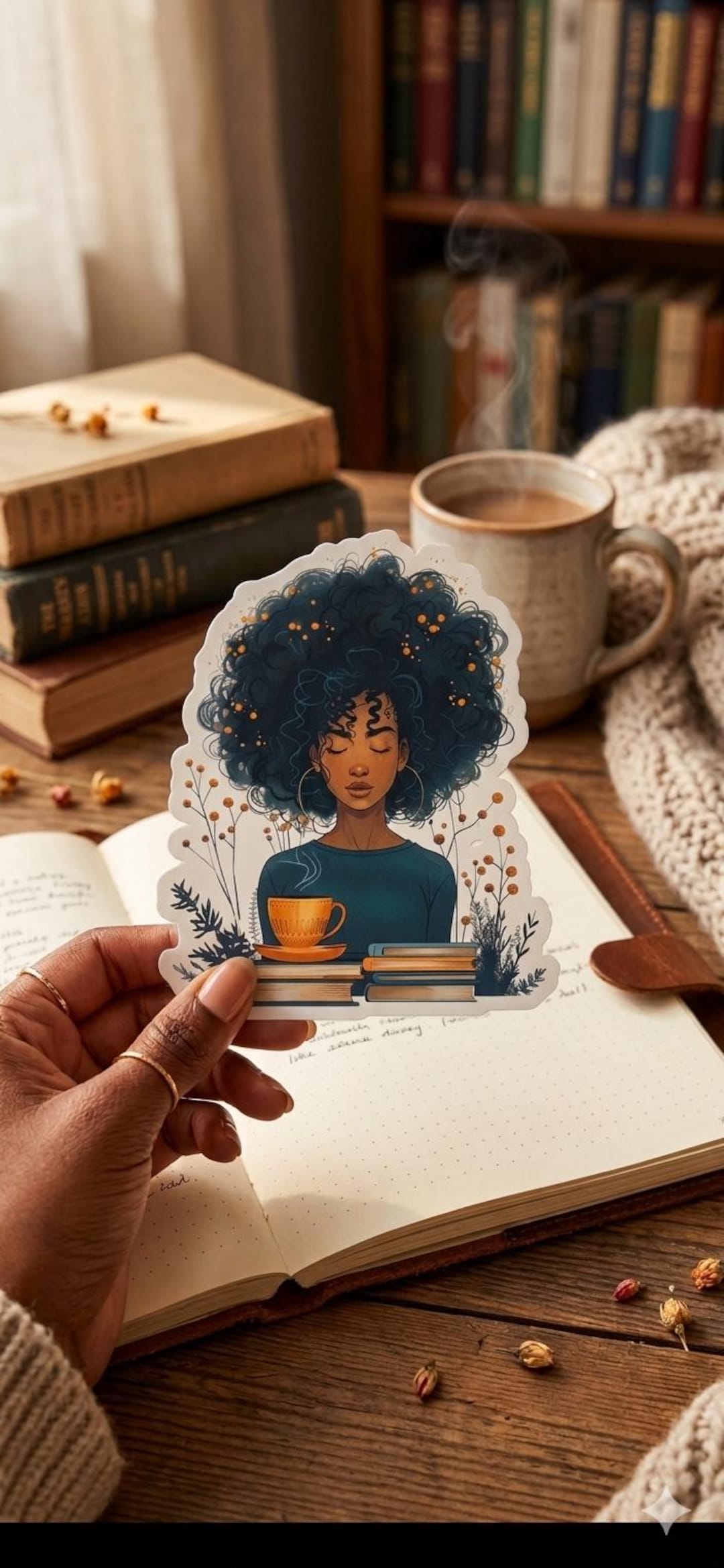 Book Lover Sticker | Cozy Reader Gift| Bookish Laptop, Notebook, Water ...