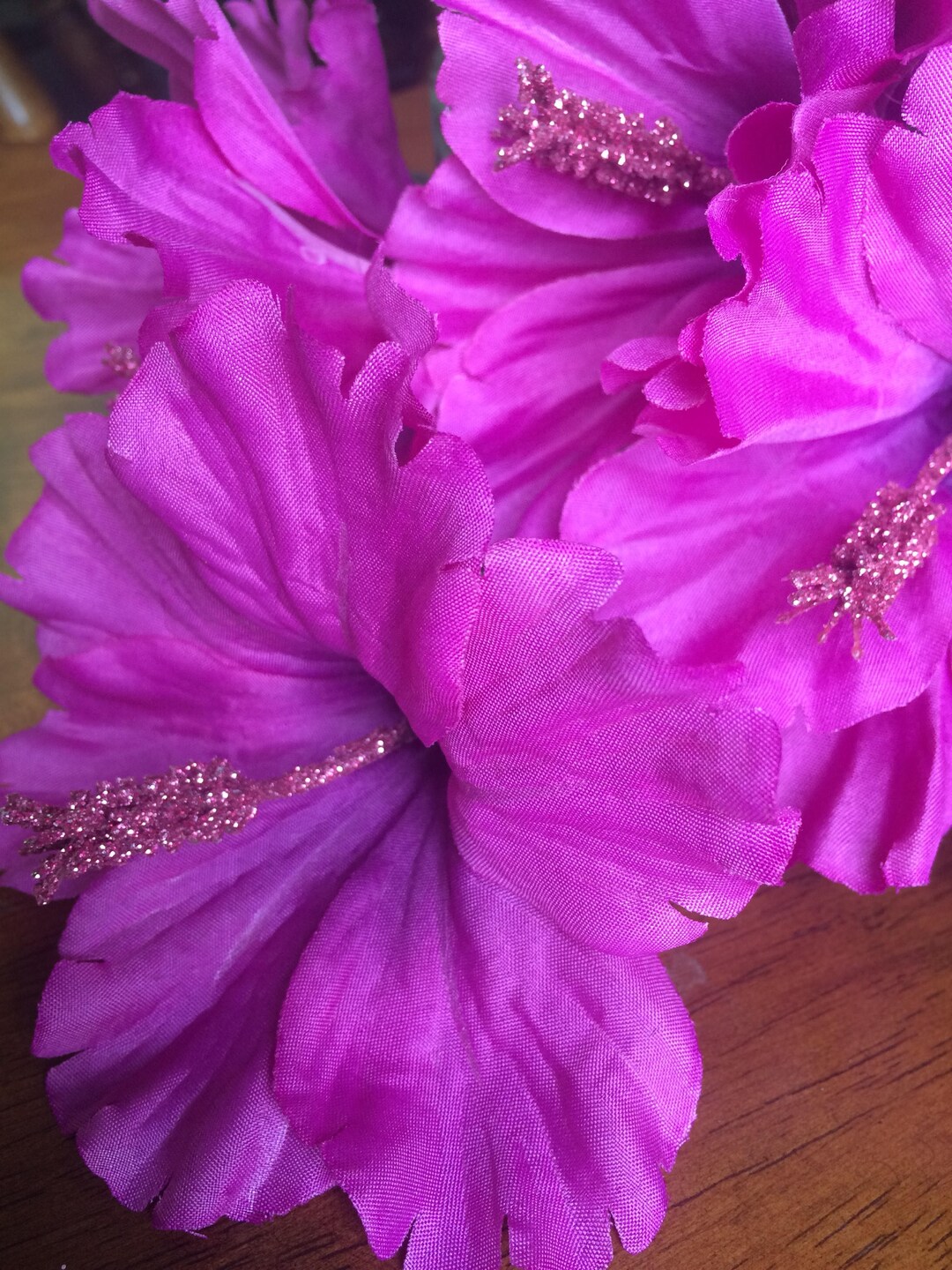 Fuchsia Pink Hibiscus Guest Pen Set of 5 / Flower Pens / Bridal Shower ...