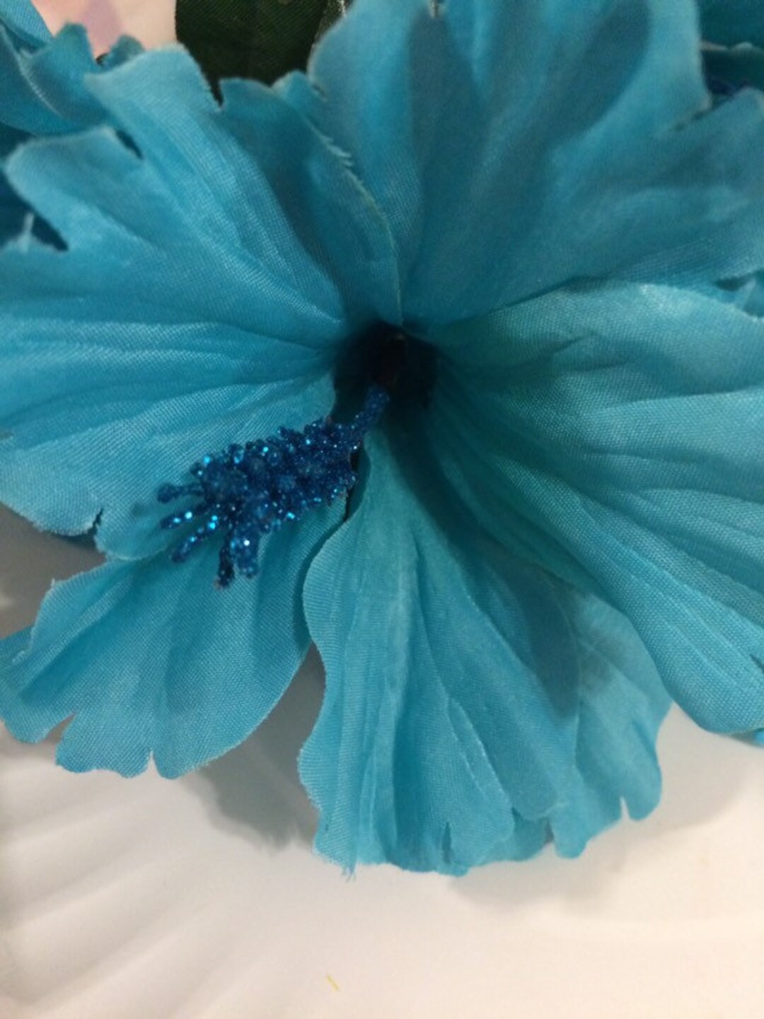 Hibiscus Flower Pen Set: Sea Green & Blue Wedding Guest Pens - Etsy