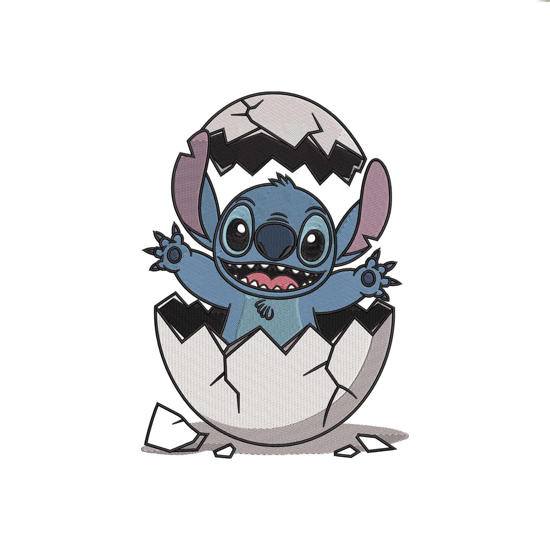 Stitch Hatching From Egg Embroidery, Stitch Embroidery Design File ...