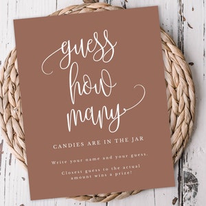 Editable Guess How Many Game Custom Colors Edit Text Shower Party ...