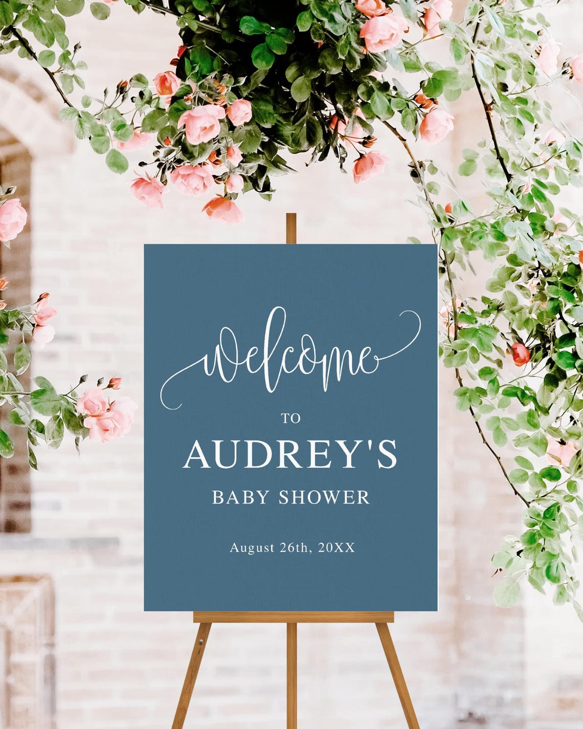 Elegant Script Welcome Sign Template | Minimalist Calligraphy Style ...