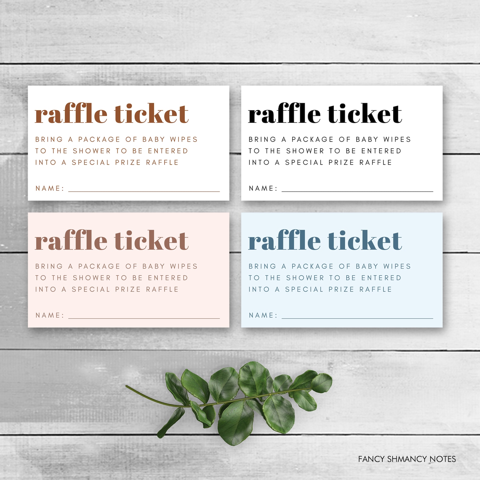 Editable Baby Shower Raffle Ticket & Sign Fully Editable - Etsy