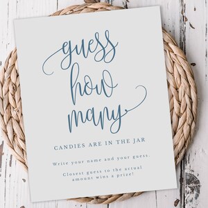 Editable Guess How Many Game Custom Colors Edit Text Shower Party ...