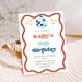 Hand Drawn Retro Border Groovy Disco Editable Invitation Teen Adult ...