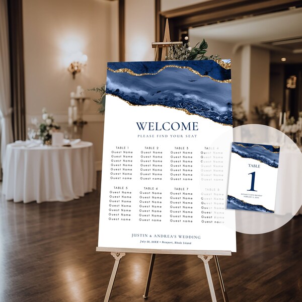 Navy Blue and Gold - Etsy