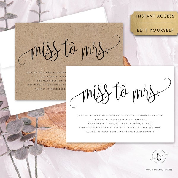 Miss to Mrs - Etsy