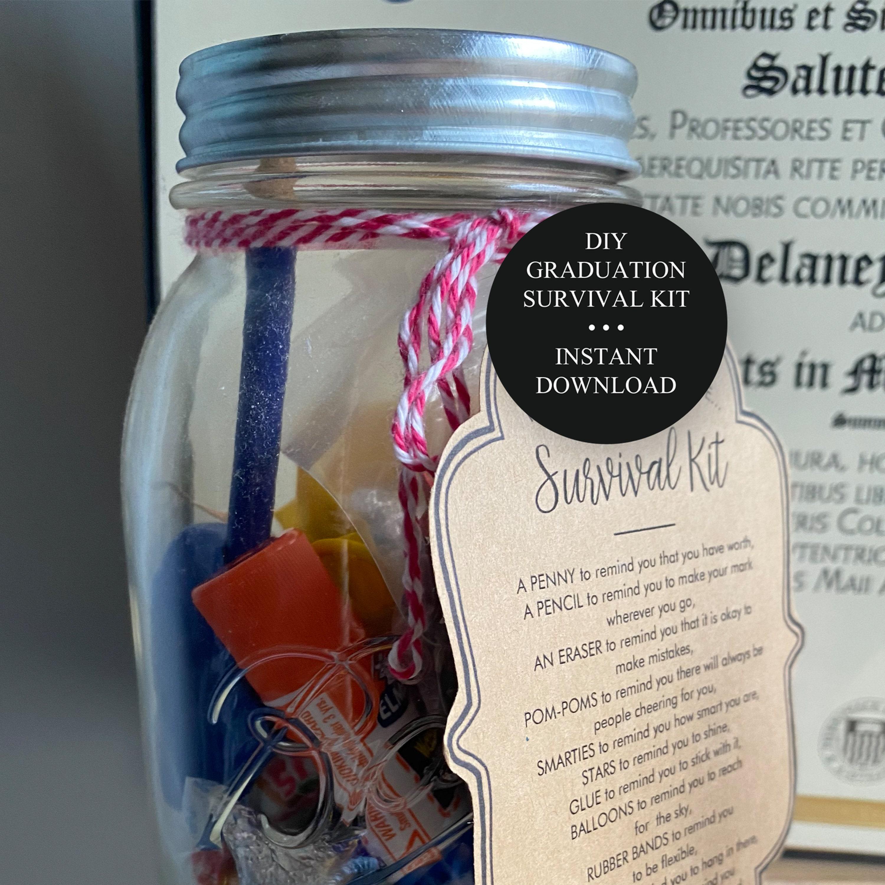 Graduation Survival Kit DIY Graduation Gift, Life After Graduation High ...