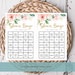 Printable Prefilled Baby Shower Bingo Game, Pink Watercolor Flowers, 50 ...