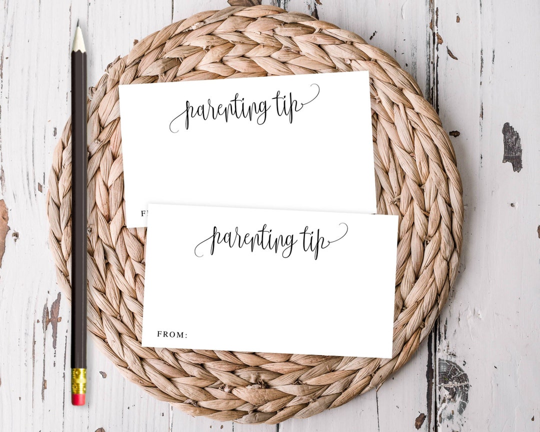 Instant Download Parenting Tip Jar Printable Cards, Baby Shower ...