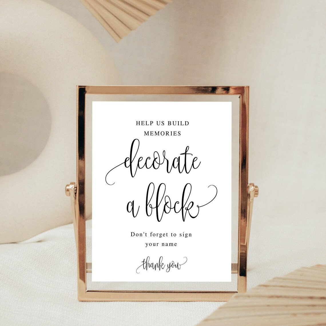 Decorate a Block, Build Memories Blocks Activity, Script Calligraphy ...