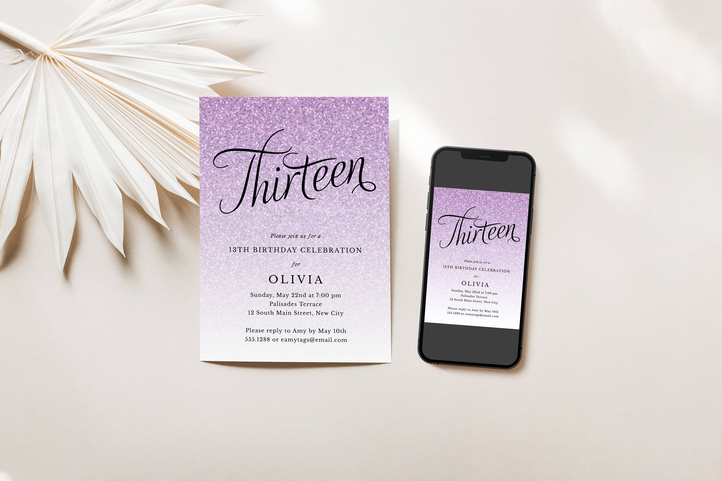 Unique Debut Invitation Sample