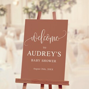 Elegant Script Welcome Sign Template | Minimalist Calligraphy Style ...