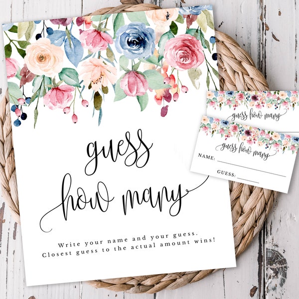 Printable Guess Slips - Etsy