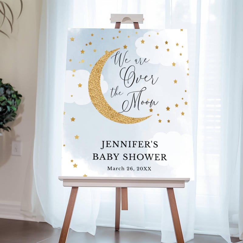 Moon and Stars Welcome Sign - Etsy