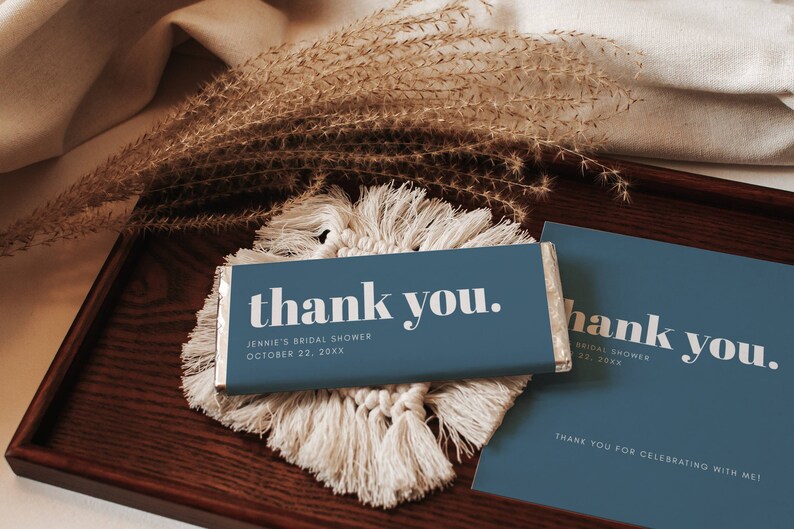 Editable Candy Bar Wrapper Minimalist Chunky Print W/custom - Etsy