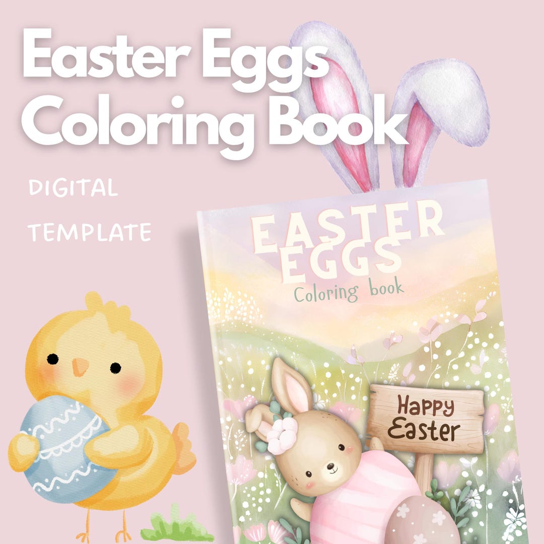 Easter Egg Coloring Pages | Digital Download | 17 Unique Easter Egg ...