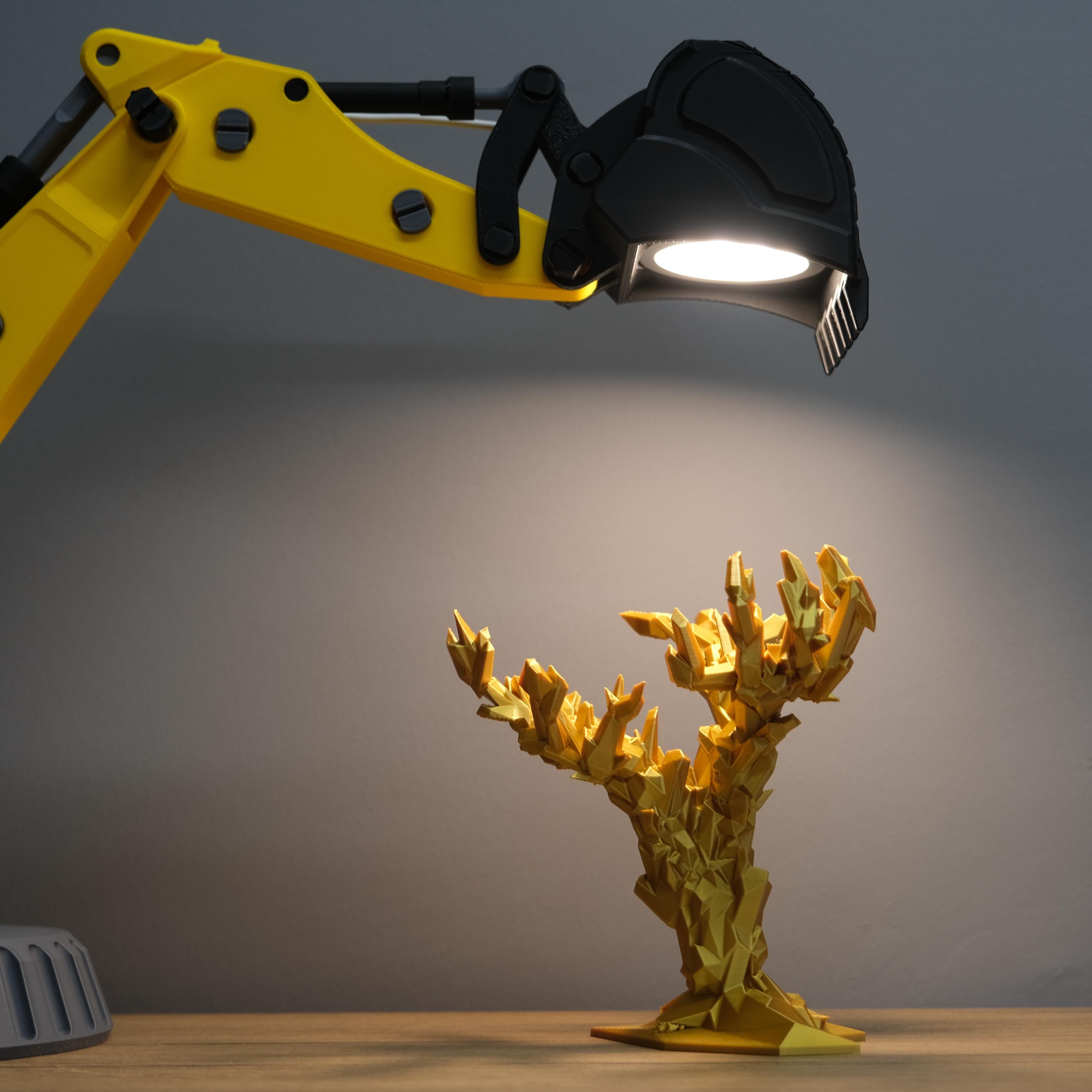 Excavator Lamp, Unique Decorative Desk Lamp, Kids' Room and Office ...