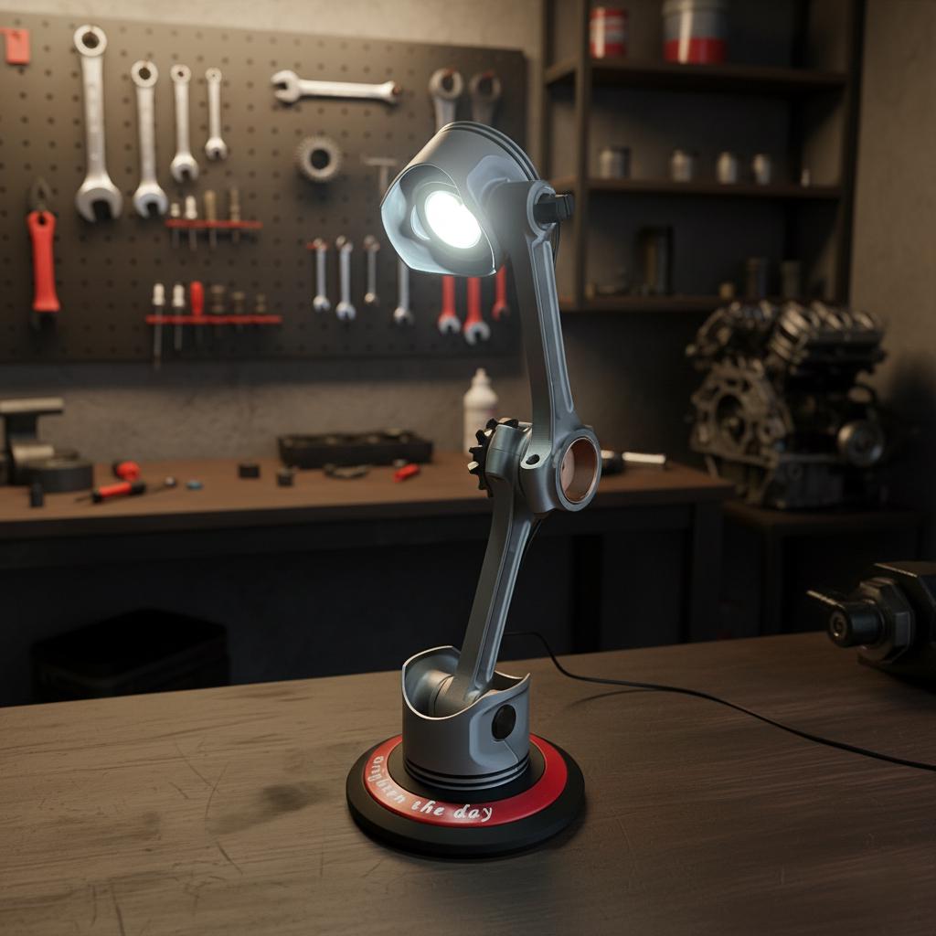 Engine Piston Table Lamp: 3D Printed Auto Decor - Etsy