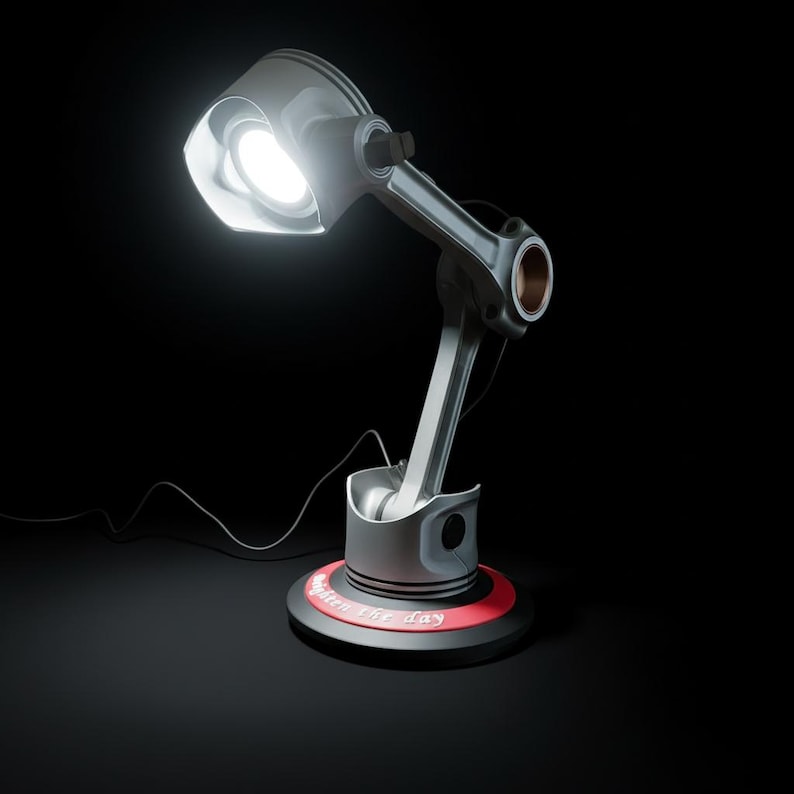 Engine Piston Table Lamp: 3D Printed Auto Decor - Etsy