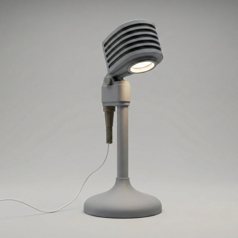 Microphone Lamp - Etsy