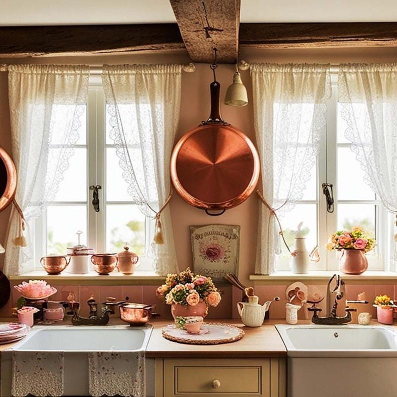 Farmhouse Kitchen Starter Kit | Vintage Decor Bundle L Linens, Tins ...