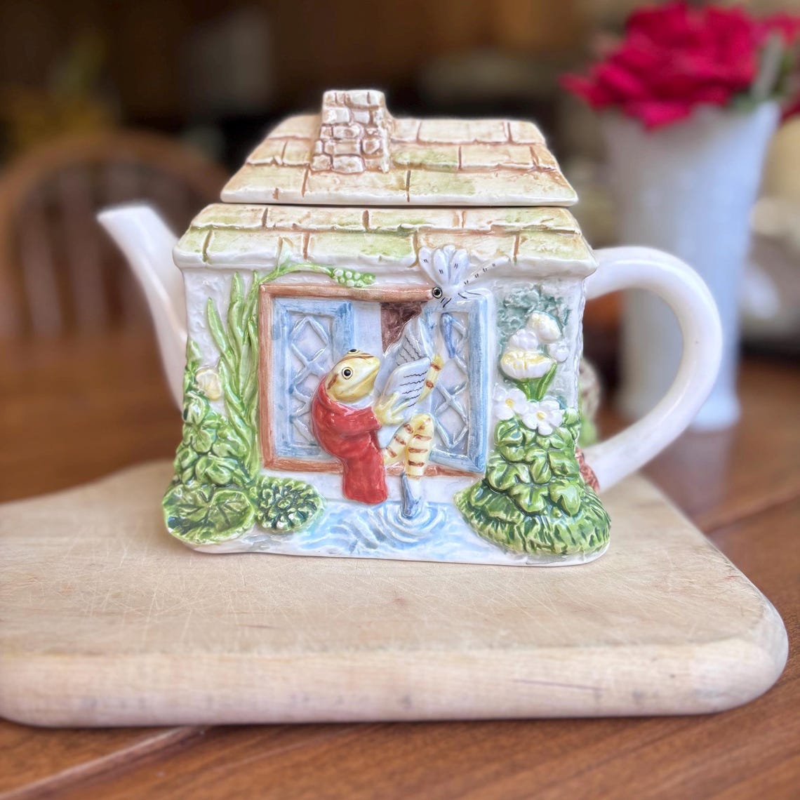 Vintage Schmid Mr. Jeremy Fisher Teapot & Music Box • Beatrix Potter ...