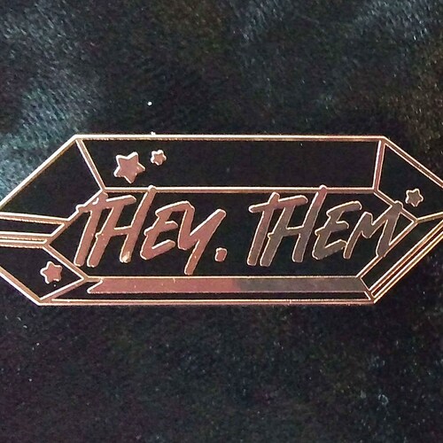 They/them Pronoun Pins - Etsy