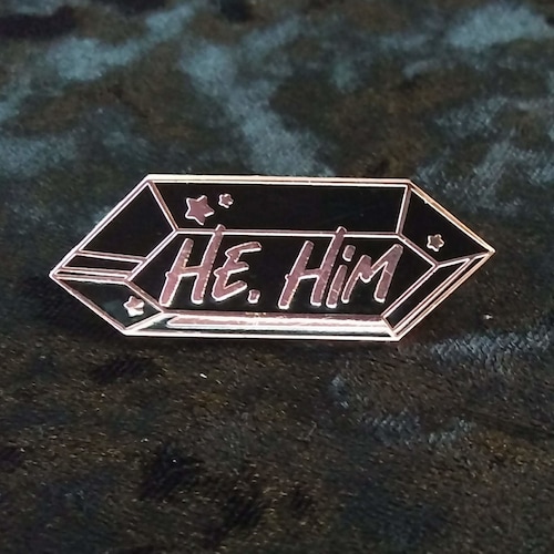 He/him Pronoun Teapot Hard Enamel Pin - Etsy