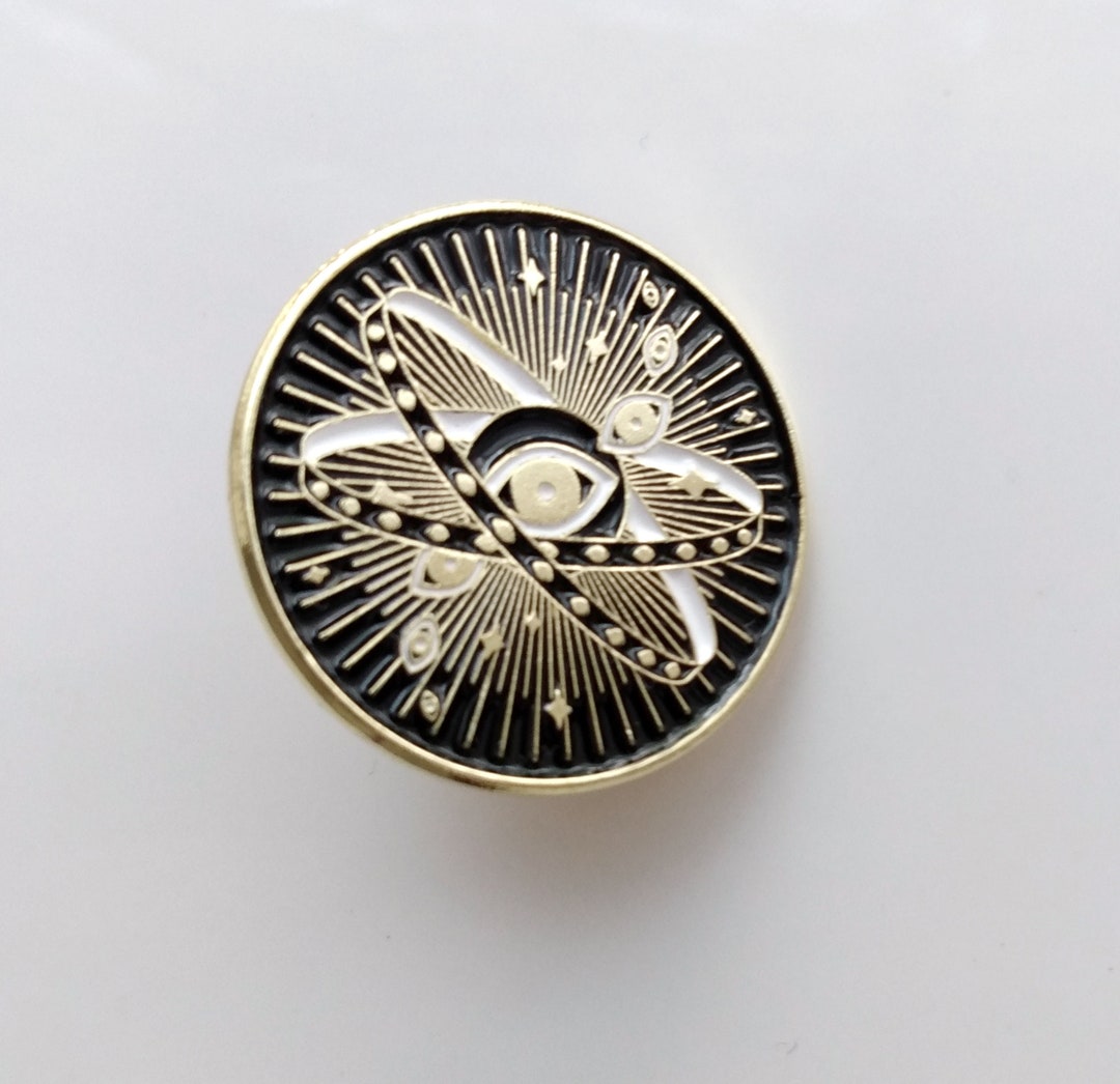 Eye Wheel, Arcane Angel Enamel Pin - Etsy