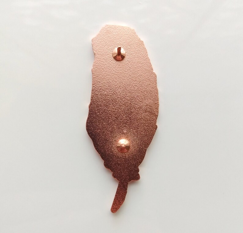 Non-binary Enby Pride Feather Enamel Pin LGBT - Etsy