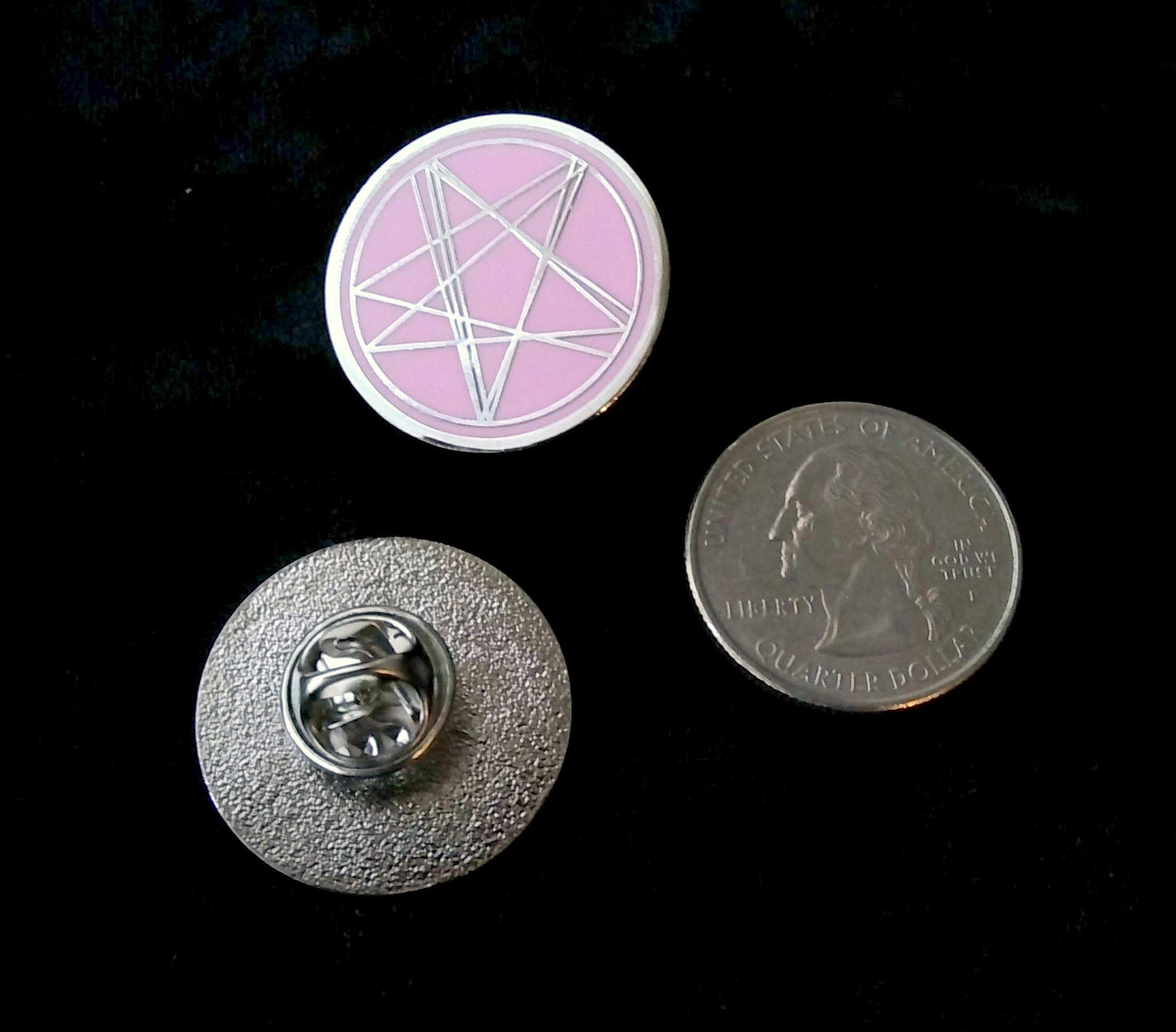 Chaos Star Pentagram Enamel Pin - Etsy