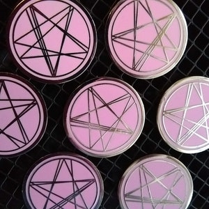 Chaos Star Pentagram Enamel Pin - Etsy