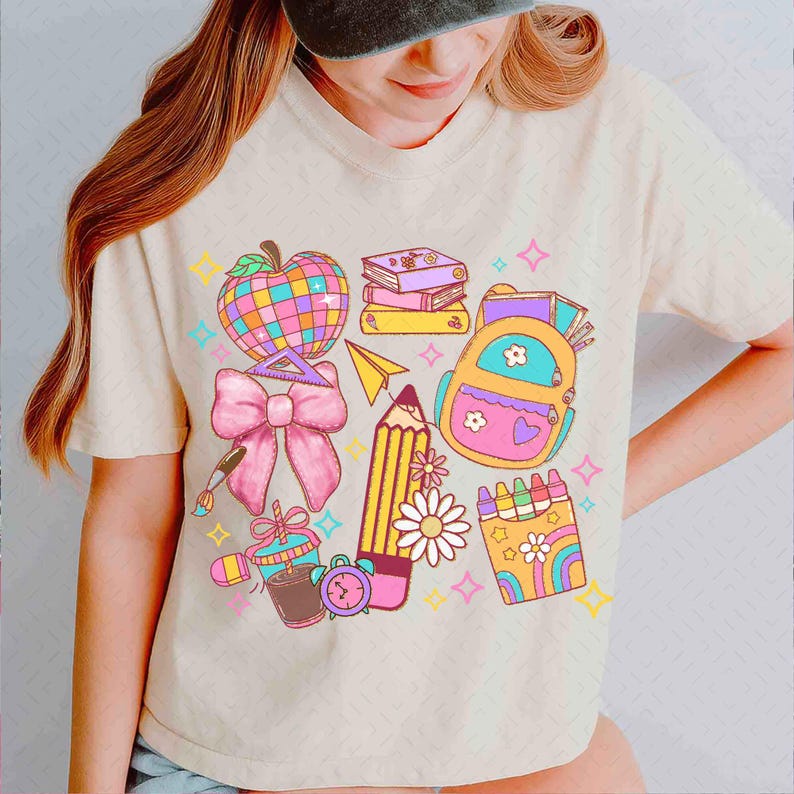 Maestra preppy PNG Regreso a la escuela Png, Camisa de maestra retro ...