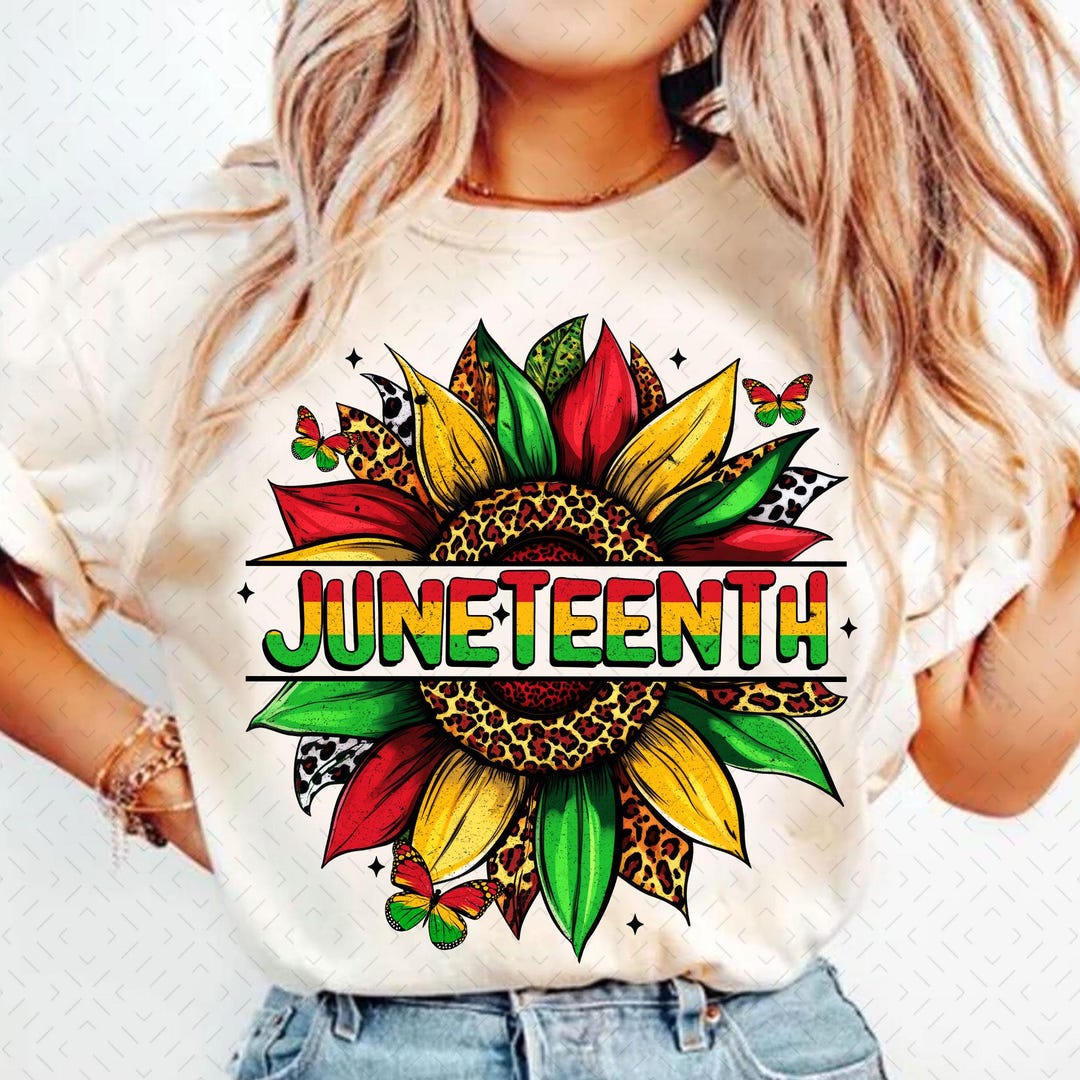 Juneteenth Sunflower Png Sublimation Design, Juneteenth Celebrating ...