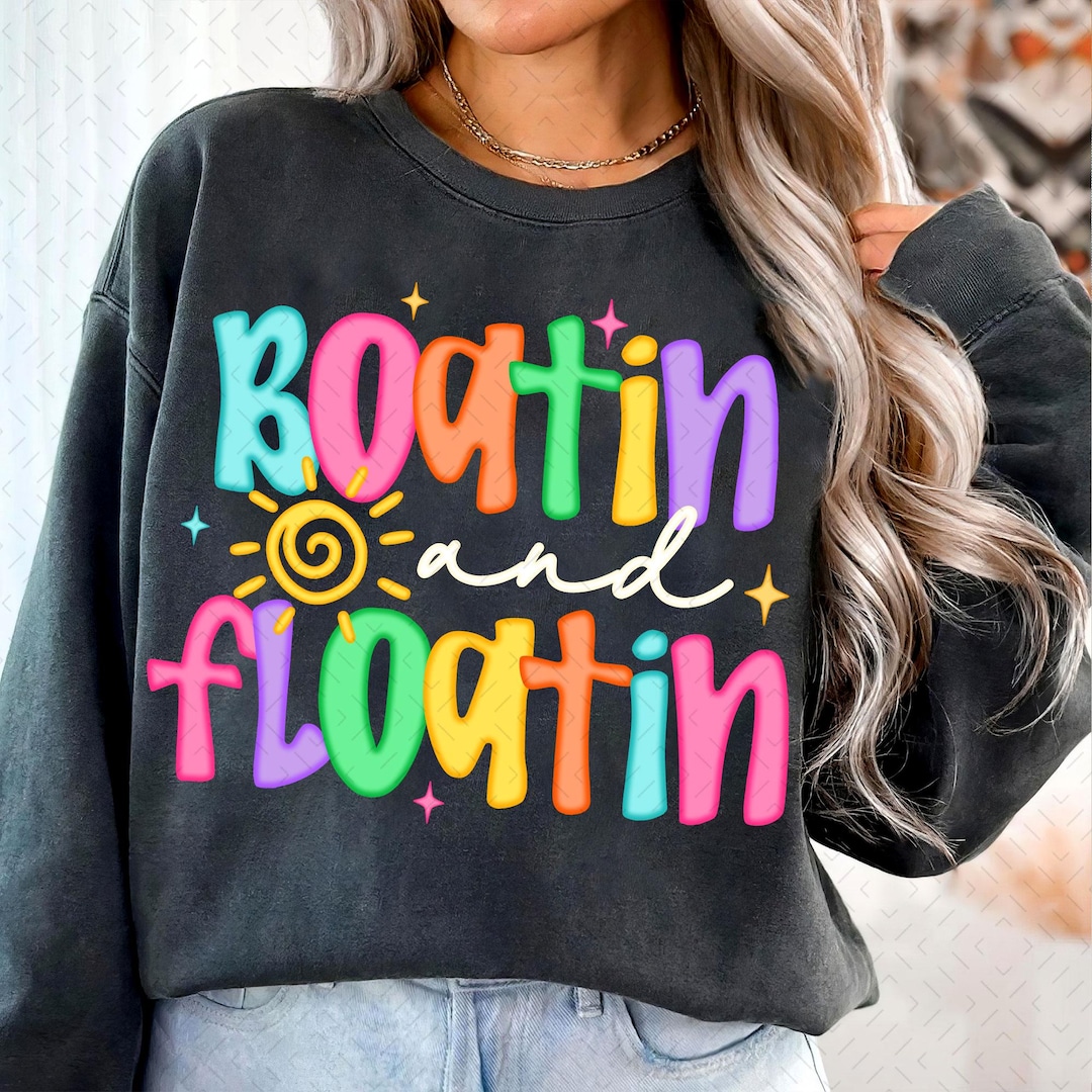 Preppy Boatin and Floatin Png, Summer Lake Neon, Lake Life Png ...