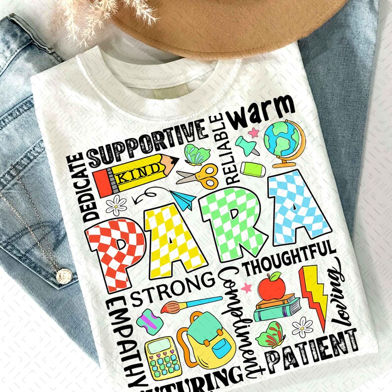 Para Appreciation Png, Back to School Png, Paraprofessional Sublimation ...