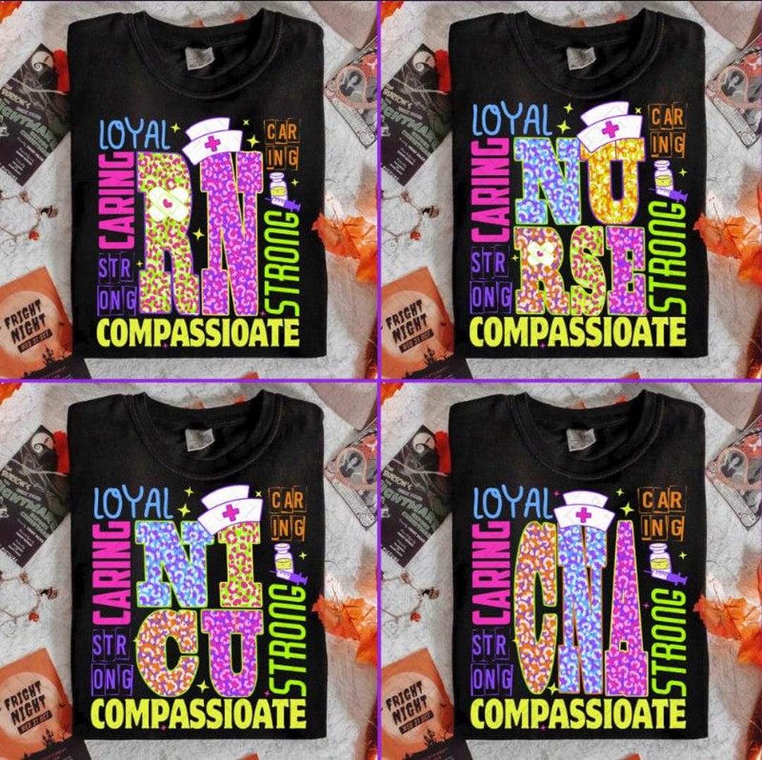 Retro RN CNA NICU Nurse Design Png Bundle, Neon Nurse Life Png, Nursing ...