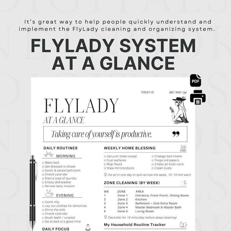 Flylady Control Journal - Etsy