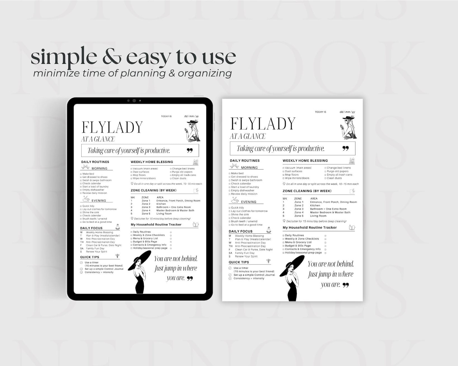 Flylady Printable Control Journal Planner, Flylady Printable Zone ...