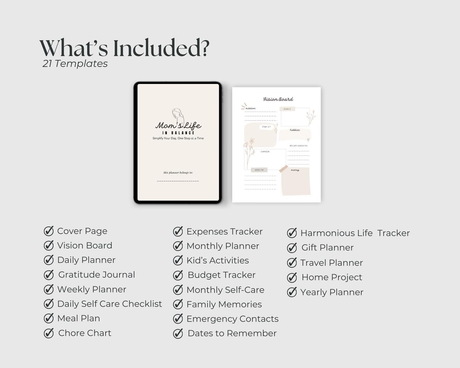 Digital Mom Planner, Mom Life Planner, Busy Mom, Digital Life Planner ...