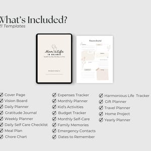 Digital Mom Planner, Mom Life Planner, Busy Mom, Digital Life Planner ...