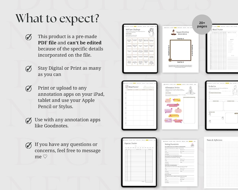 Life Reset Planner, Life Reset Checklist, Become THAT GIRL, Goal ...