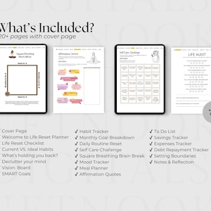 Life Reset Planner, Life Reset Checklist, Become THAT GIRL, Goal ...