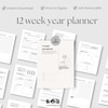 12 Week Year Planner Template | Printable 90 Day Goal Planner SMART ...