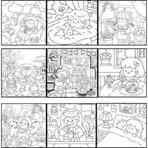 Cozy Coloring Book-bold and Easy Design-printable Coloring Pages for ...