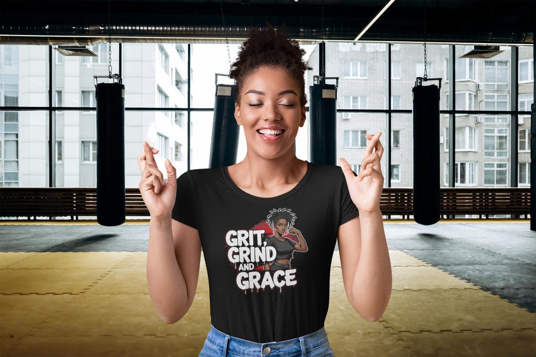 Grit, Grind, and Grace: the Empowered Woman Women’s Basic Softstyle T ...
