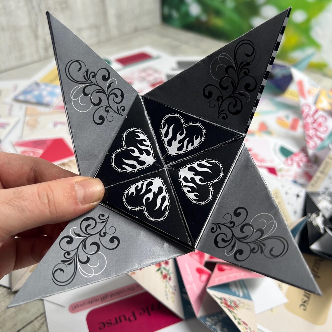 Gothic Victorian Puzzle Purse Printable | Dark Romantic Gift | Unique ...