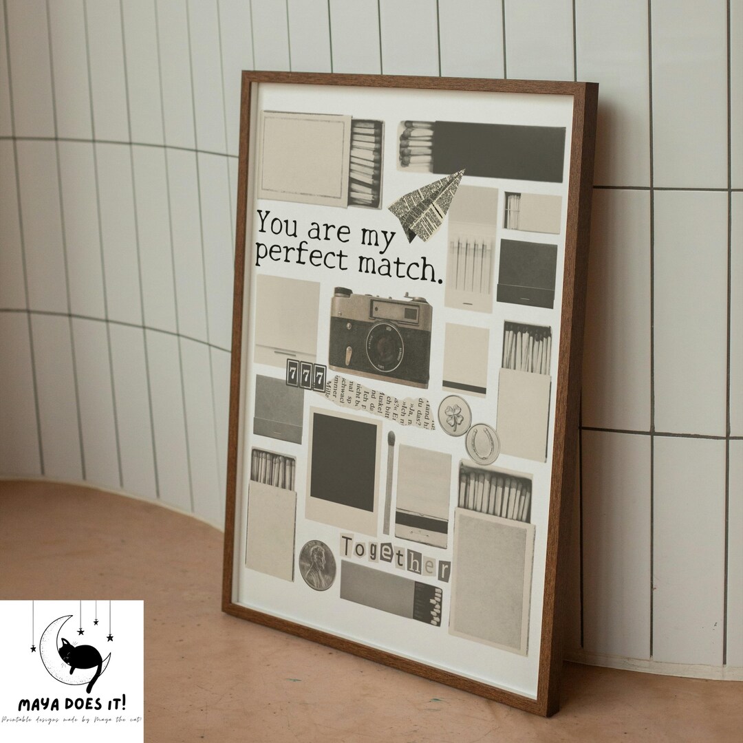 Printable Matchbox Wall Art - Retro Match Collection - "you Are My ...