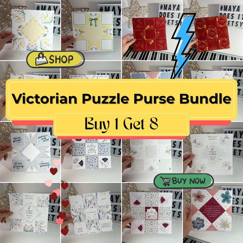 Victorian Folded Note - Etsy